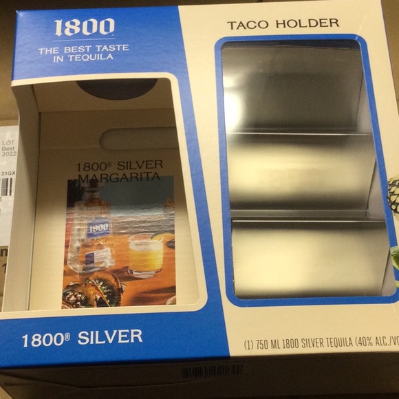 1800Silver | Dining | New 80 Tequila Taco Holder And Gift Box | Poshmark